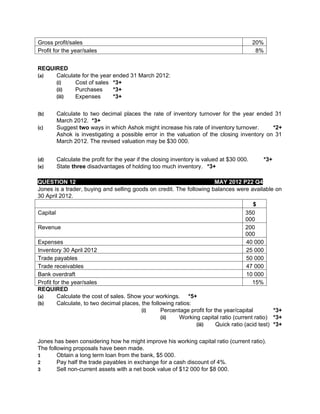 RATIOS FULL REVISION for o levels accounting.docx