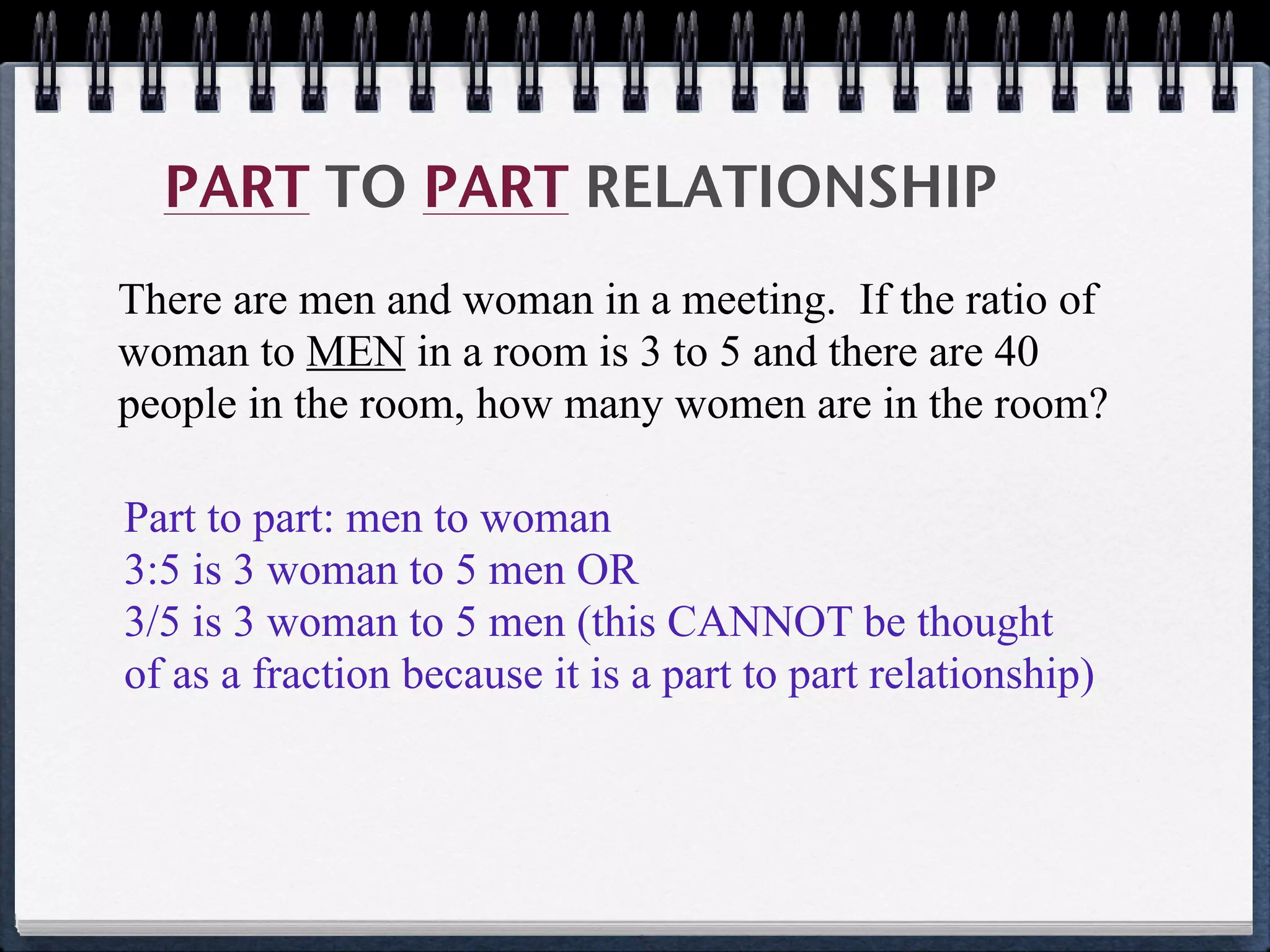 Ratios part/part and part/whole | KEY