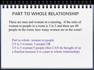 Ratios part/part and part/whole | KEY