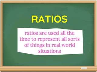 Ratios and Fractions | PPTX
