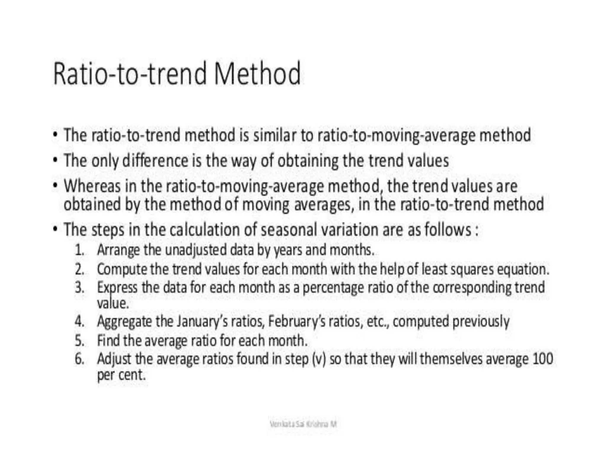 Ratio to trend | PPTX