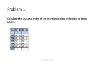 Ratio to trend | PPTX