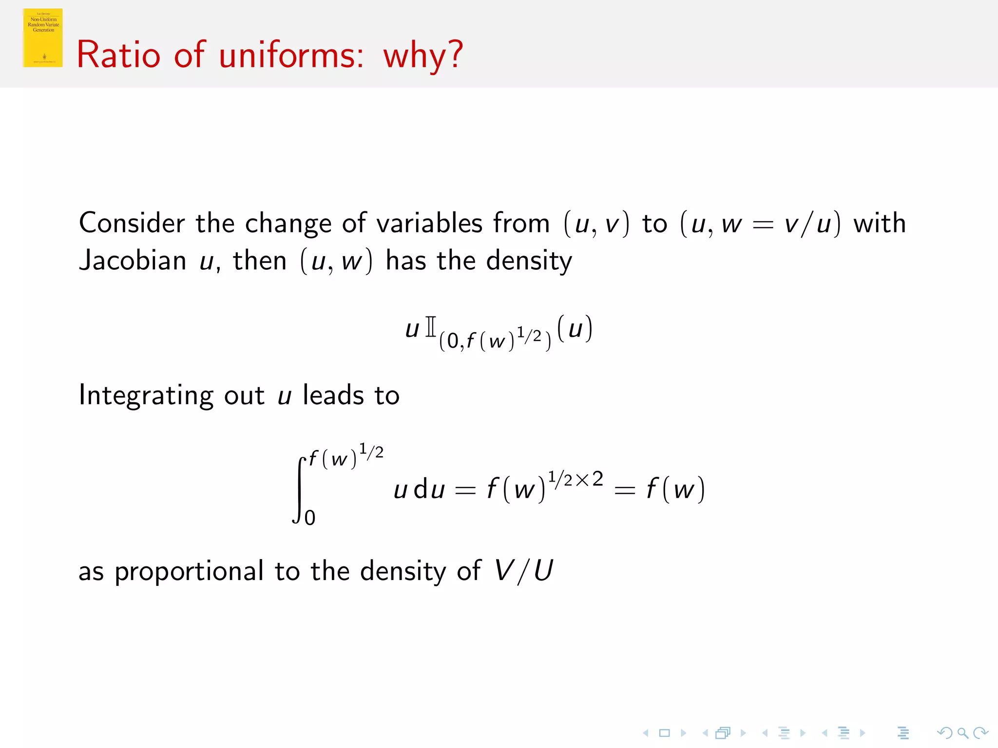 Ratio of uniforms and beyond | PDF