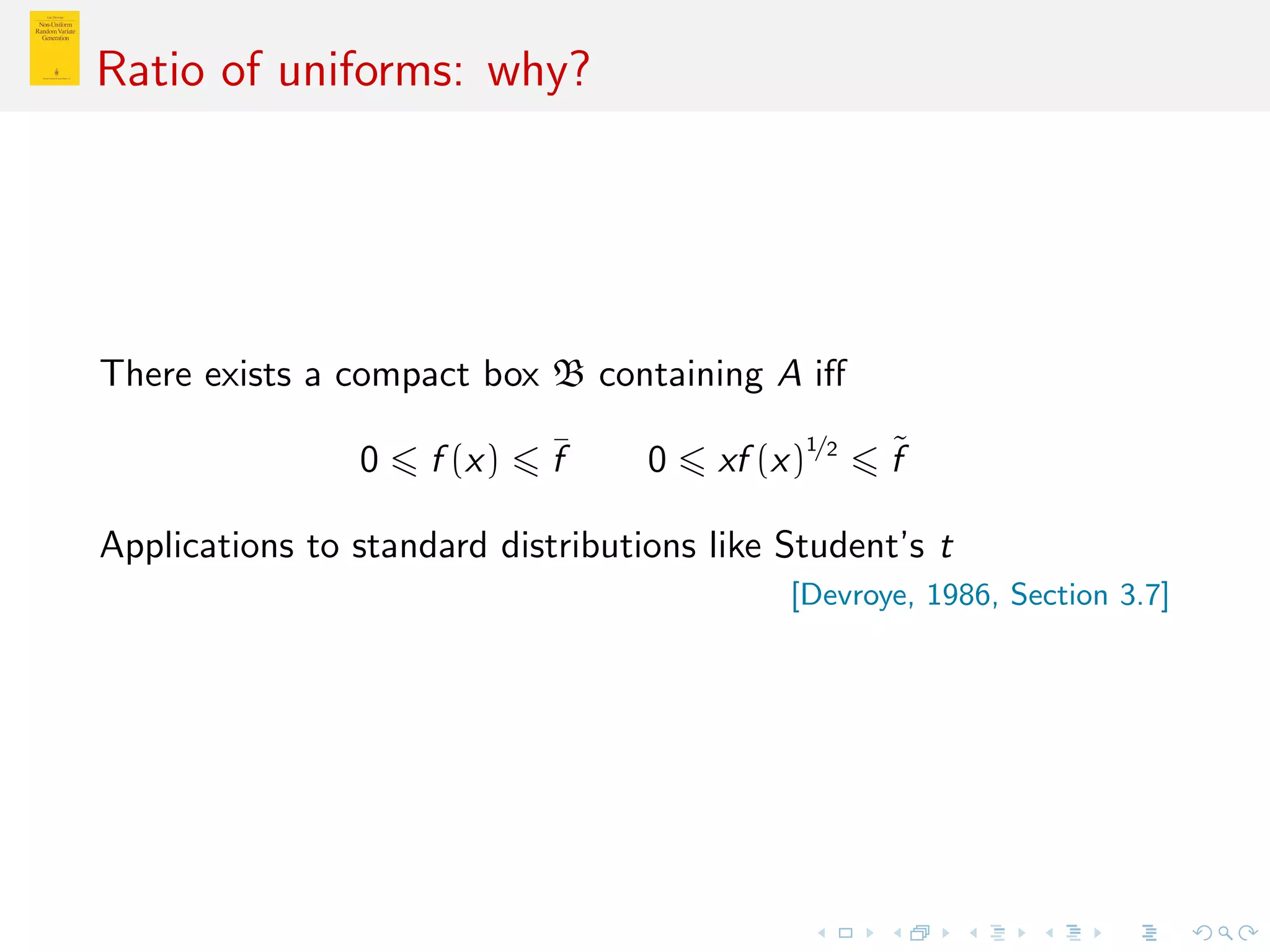 Ratio of uniforms and beyond | PDF