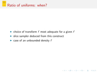 Ratio of uniforms and beyond | PDF