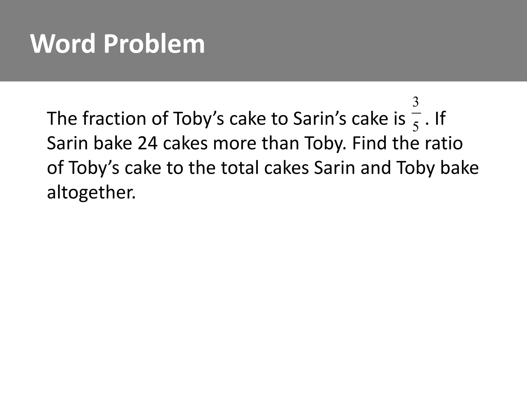 Ratio word problem creation template | PPTX | Desserts and Baking ...