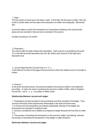 Basic Ledger. Definition Of Ledger,Types & Example Of Ledger | PDF