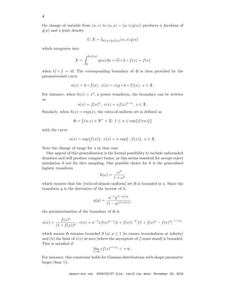 A generalisation of the ratio-of-uniform algorithm | PDF
