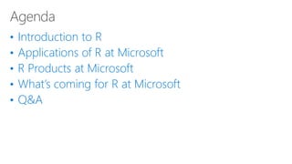 R at Microsoft | PPTX