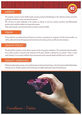 Ratnadeep Castings, Pune, Metal Casting Products | PDF