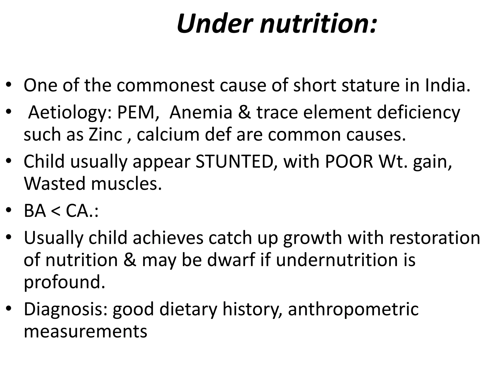 approach to short stature | PPTX