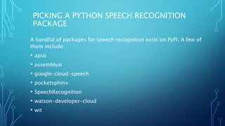 voice recognition security system ppt | PPT