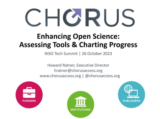 Ratner "Enhancing Open Science: Assessing Tools & Charting Progress" | PPT