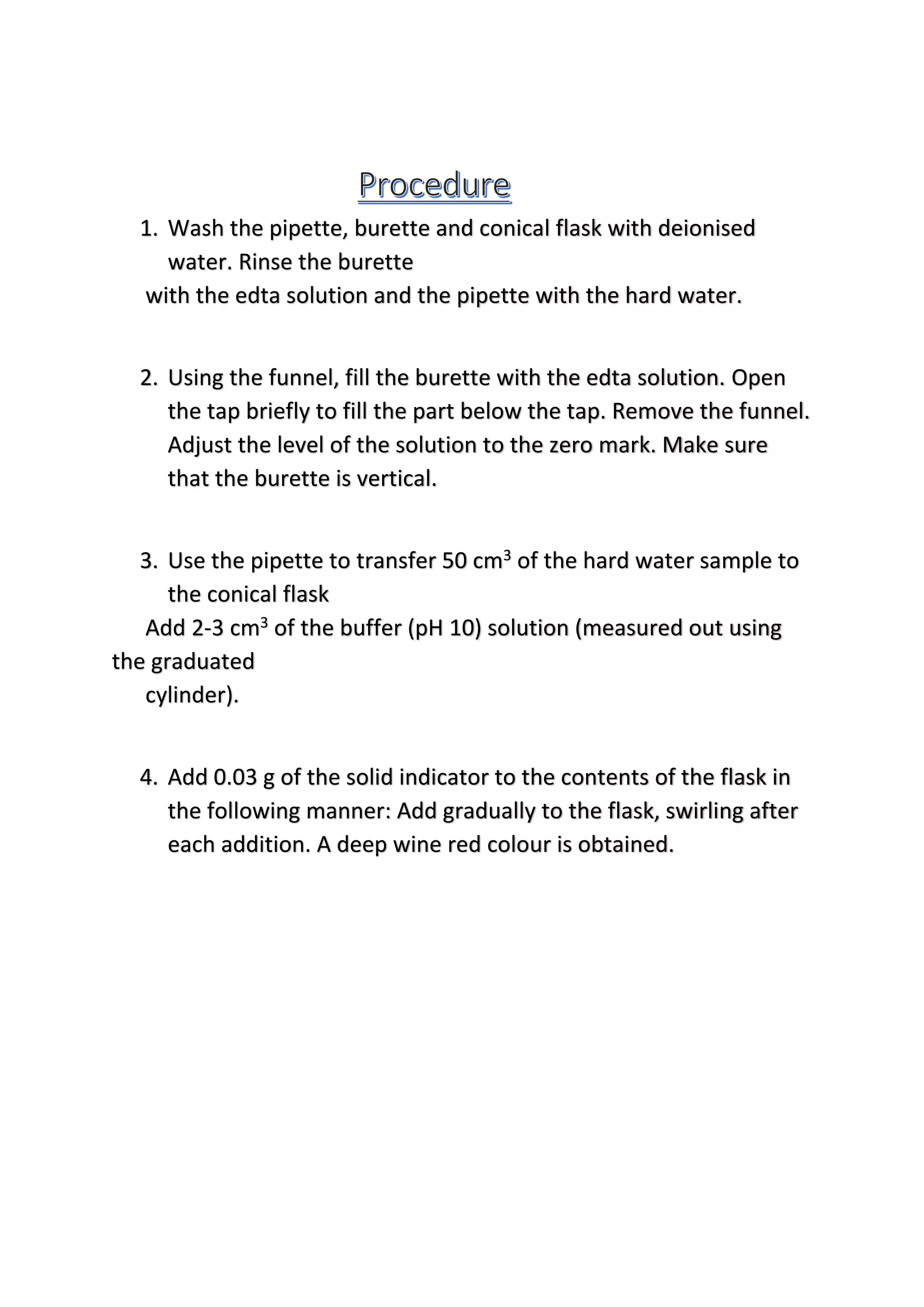 Determining of hardness of water | PDF