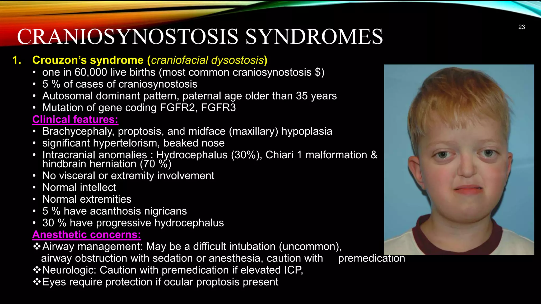 Anesthesia management of Craniosynostosis | PPTX