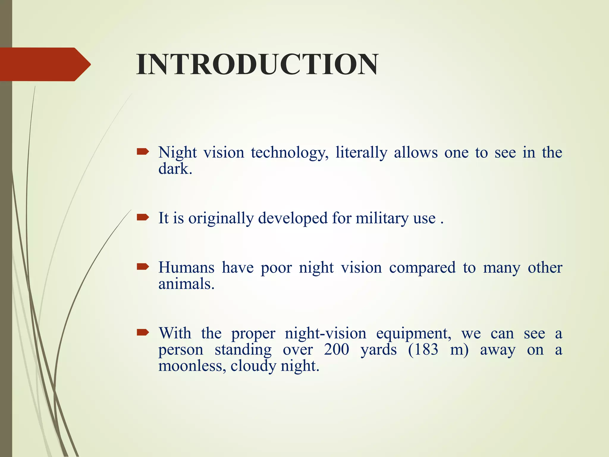 Night Vision System(SVS) | PPTX | Eye and Vision Conditions | Diseases ...