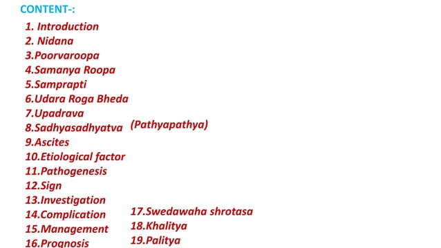 udara roga ascites | PPTX