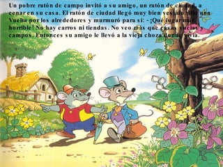 Raton de campo y raton de ciudad | PPT