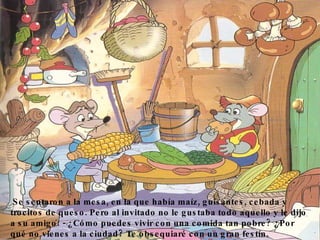 Raton de campo y raton de ciudad | PPT