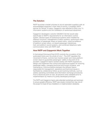 RATP Group Automates Metro Line 1 | PDF