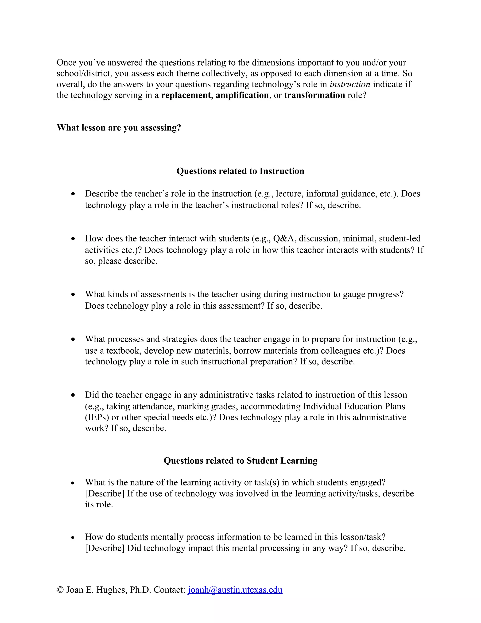 RAT Question Guide: Using the Replacement, Amplification, and ...