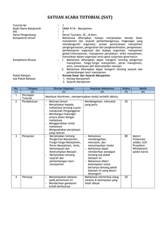 Rat sat ekma4116 manajemen | PDF