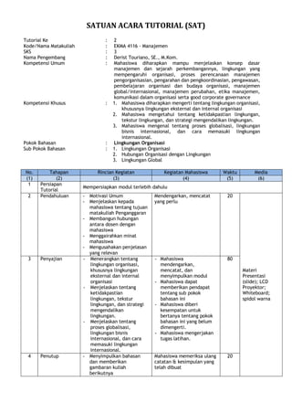 Rat sat ekma4116 manajemen | PDF