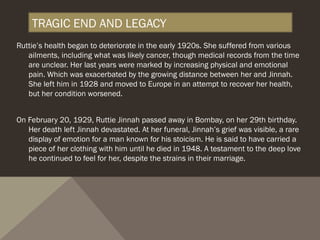 Rattanbai Jinnah The Woman Behind a Revolutionary Leader.pptx | Islam ...