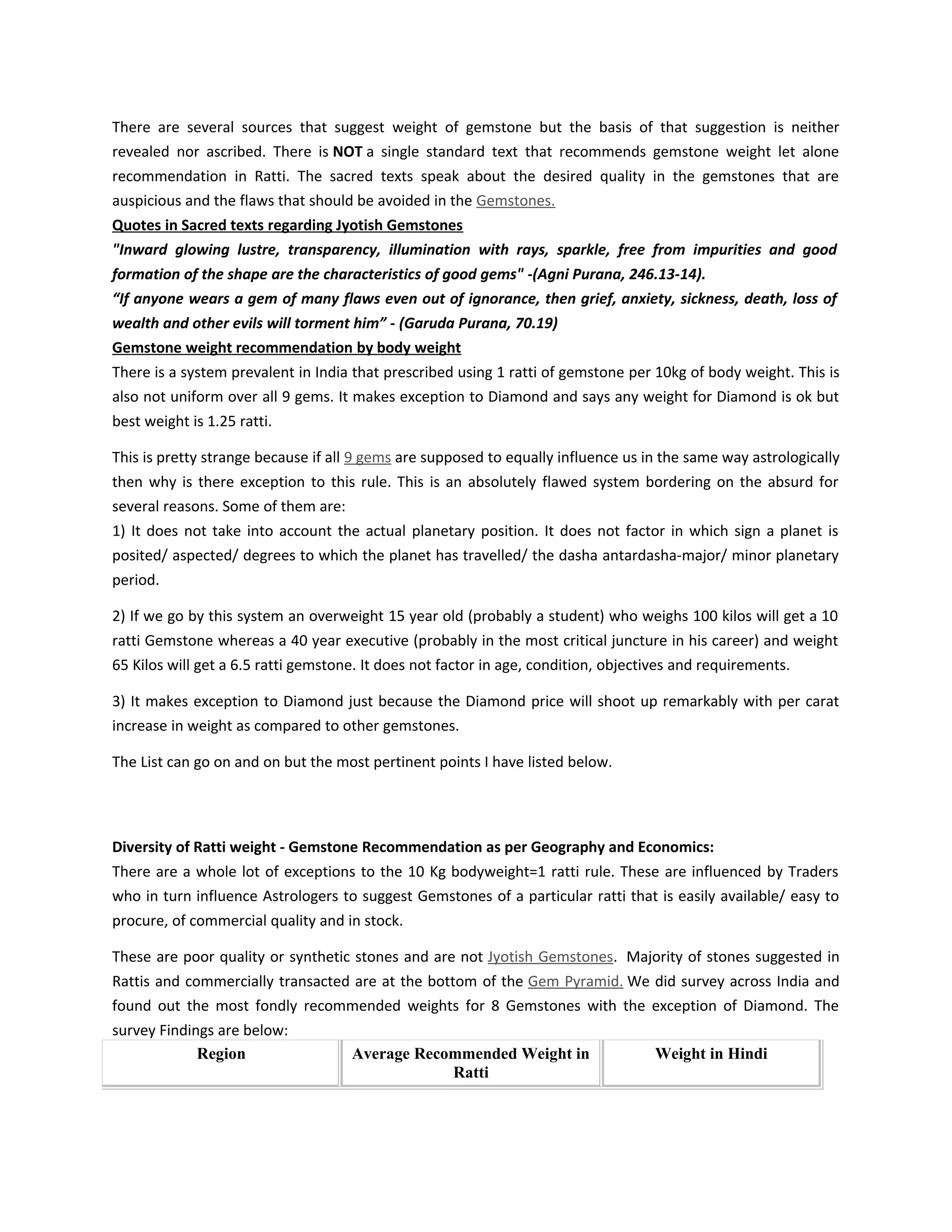 Ratti carat conversion |Gemstoneuniverse | Natural gemstones | DOC