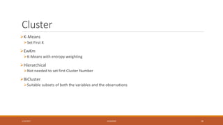 Rattle Graphical Interface for R Language | PPT