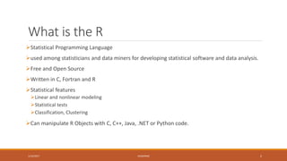 Rattle Graphical Interface for R Language | PPT