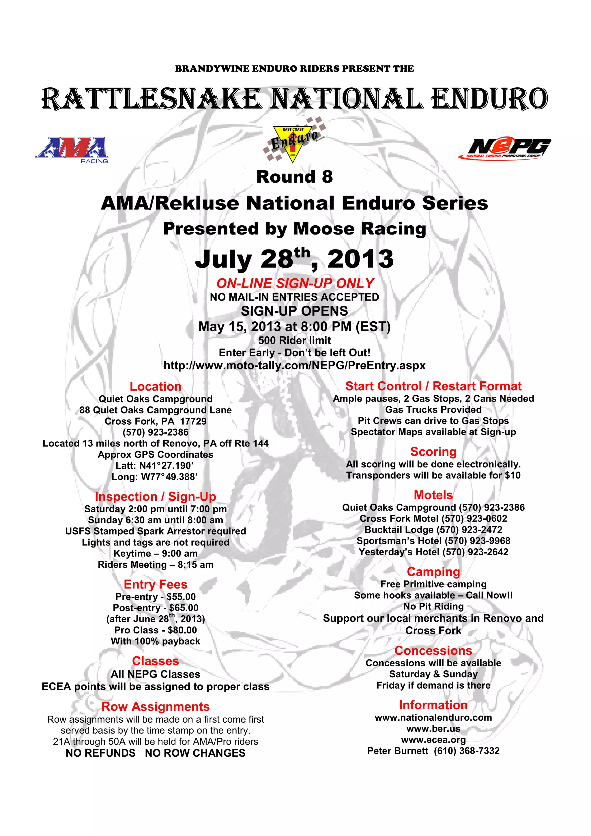 Rattle snake enduro | PDF