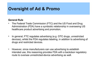 Regulatory Affairs Tutorial #1: Ad & Promo Regulations for Healthcare ...