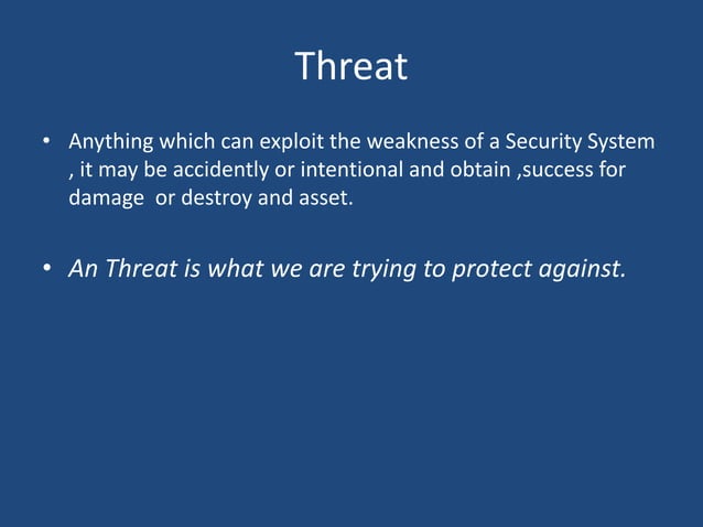 Asset, Threat, Vulnerability, Risk | PPSX | Information and Network ...