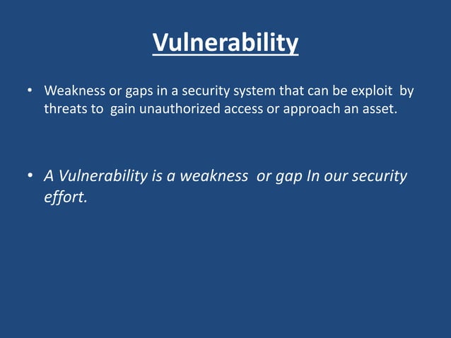 Asset, Threat, Vulnerability, Risk | PPSX | Information and Network ...