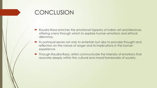 RAUDRA RASA - THE 9 FORMS OF RASA PPT - ANGER | PPTX