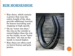 types of horse shoes | PPT