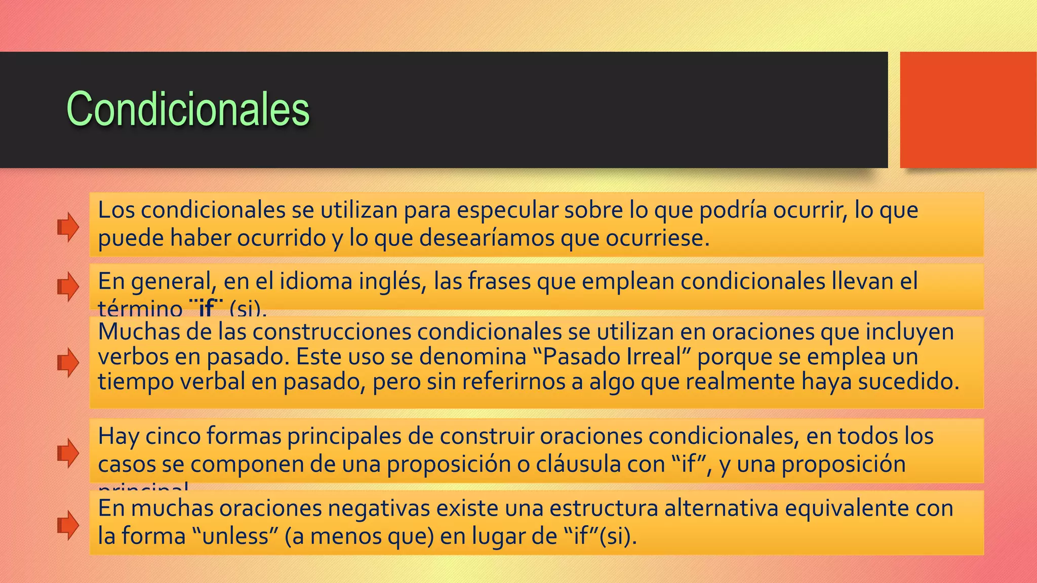 Raugeli ortiz tipos de condicionales | PPSX