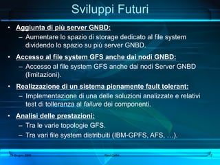 Analisi ed implementazione di file system distribuiti in ambiente GNU/Linux. | PDF