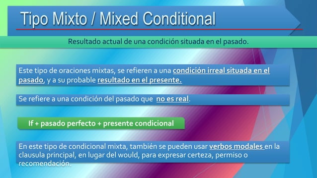 Raul ortiz tipos de condicionales | PPSX
