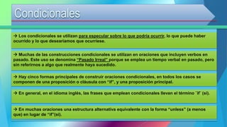 Raul ortiz tipos de condicionales | PPSX
