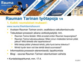 Rauman Tarina 20130305 | PPT