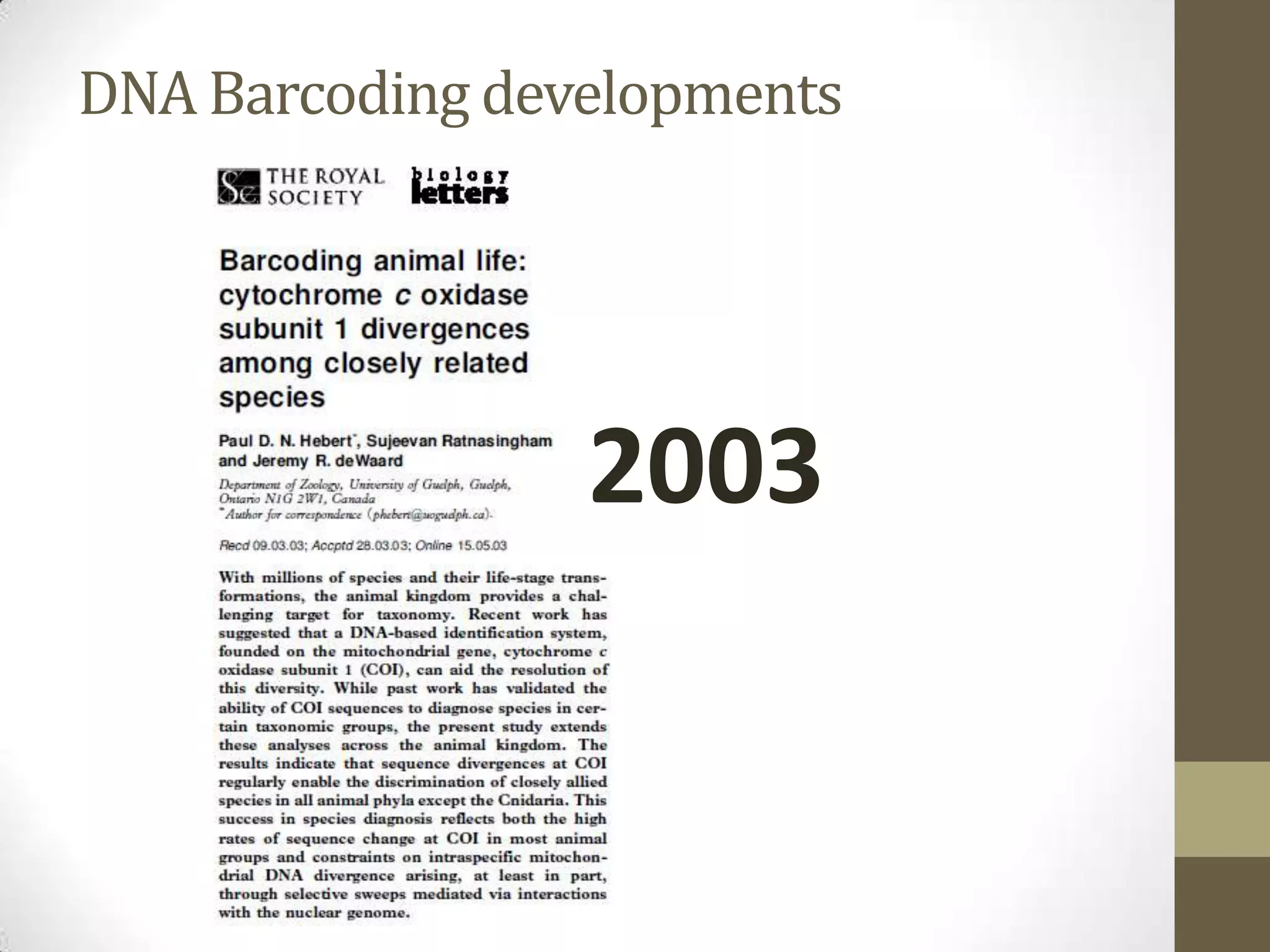 DNA barcode sequence identification incorporating taxonomic hierarchy ...