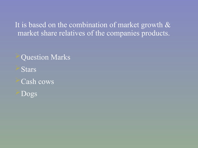 Ppt e,loves about bcg matrix explain in detail | PPT