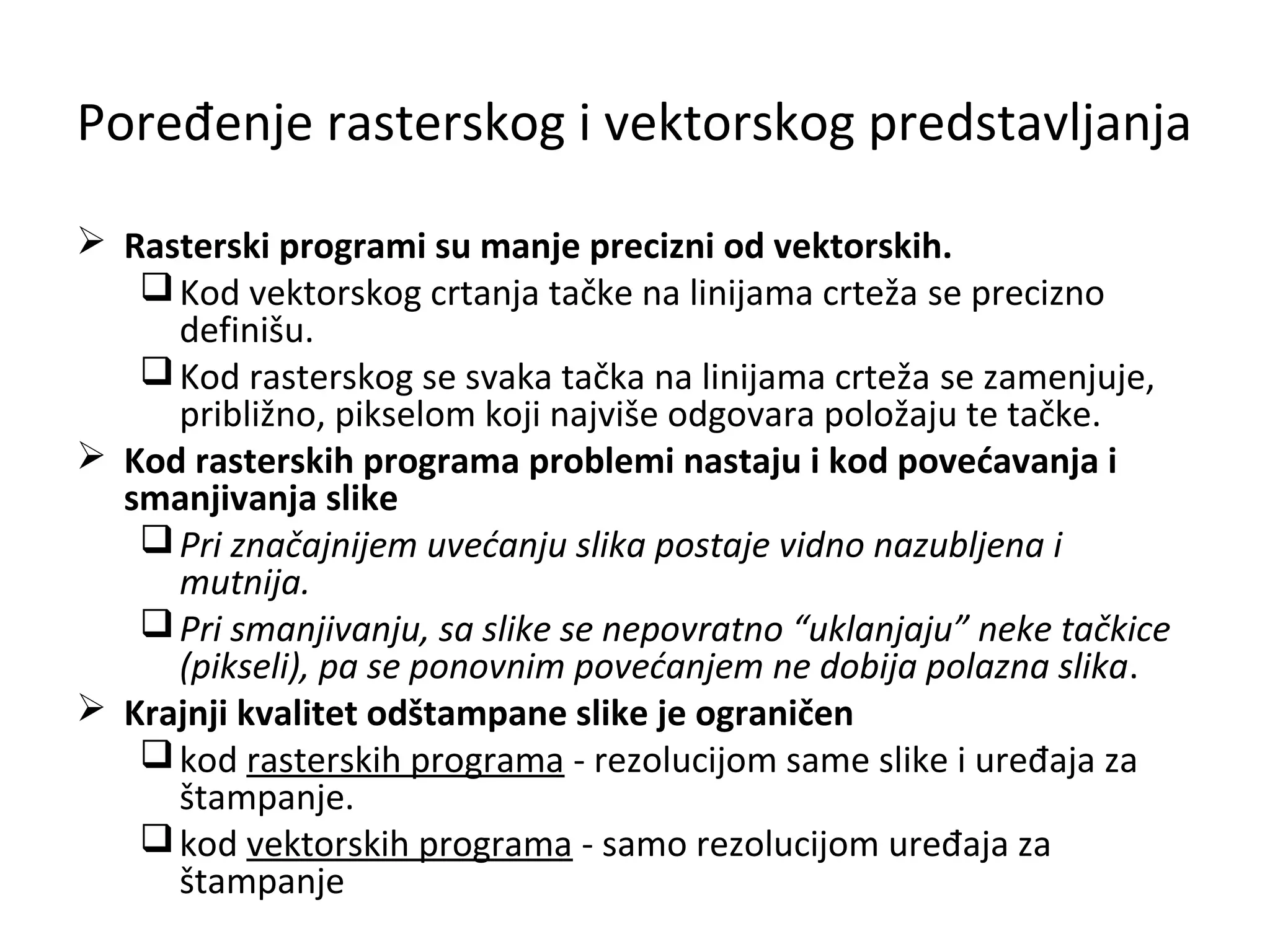 Računarska grafika i multimedija uvod | PPT