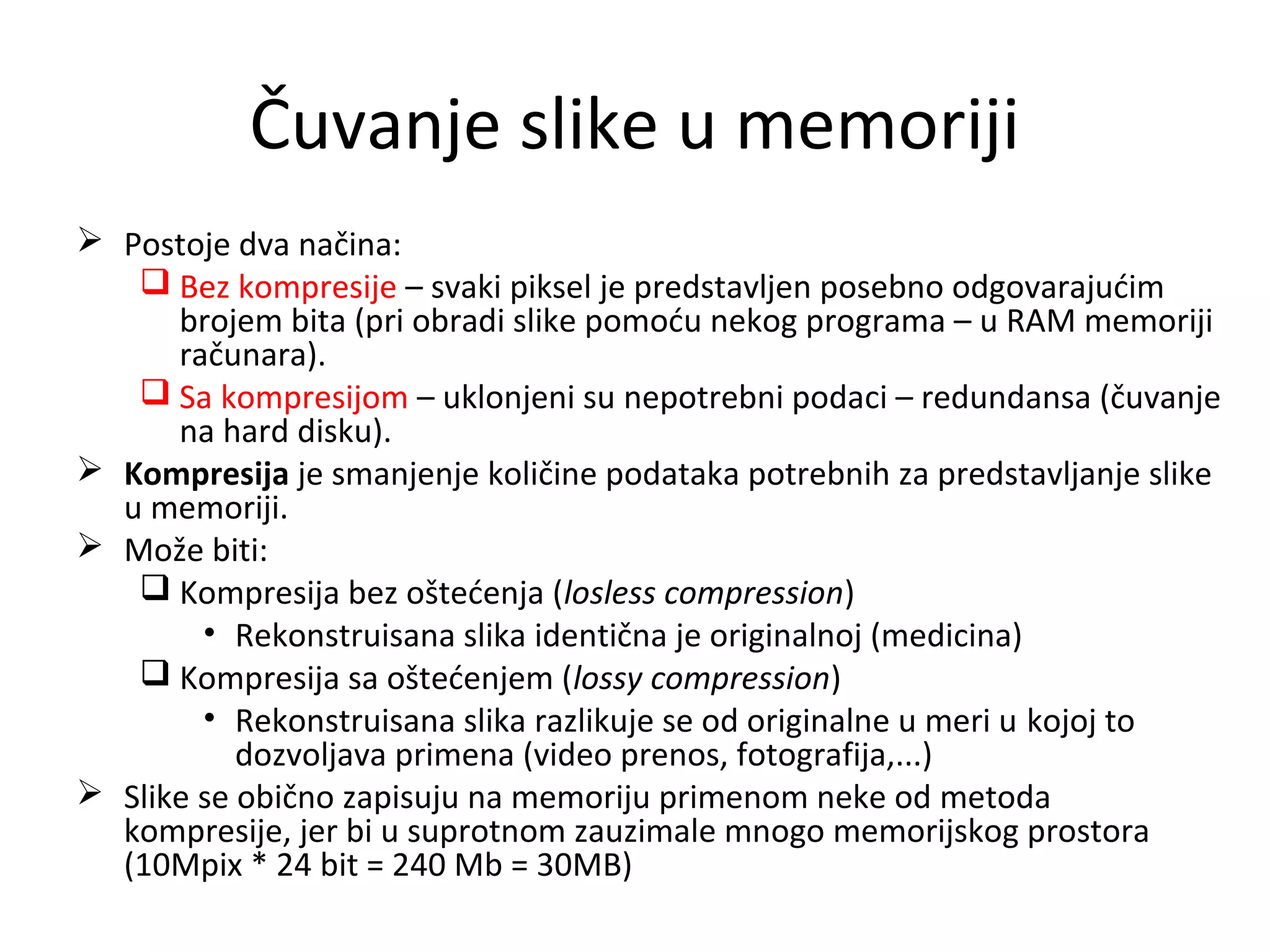 Računarska grafika i multimedija uvod | PPT