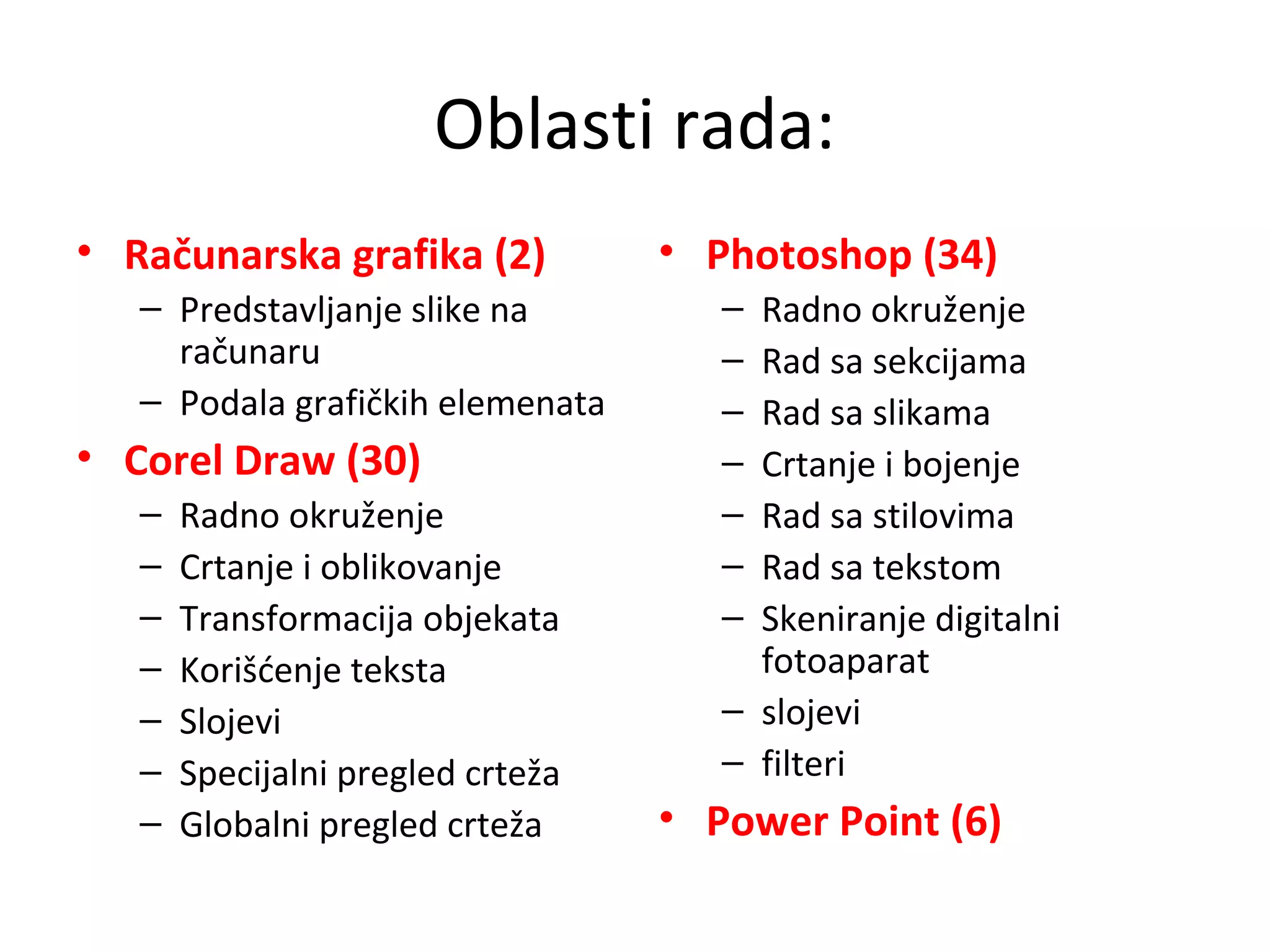 Računarska grafika i multimedija uvod | PPT