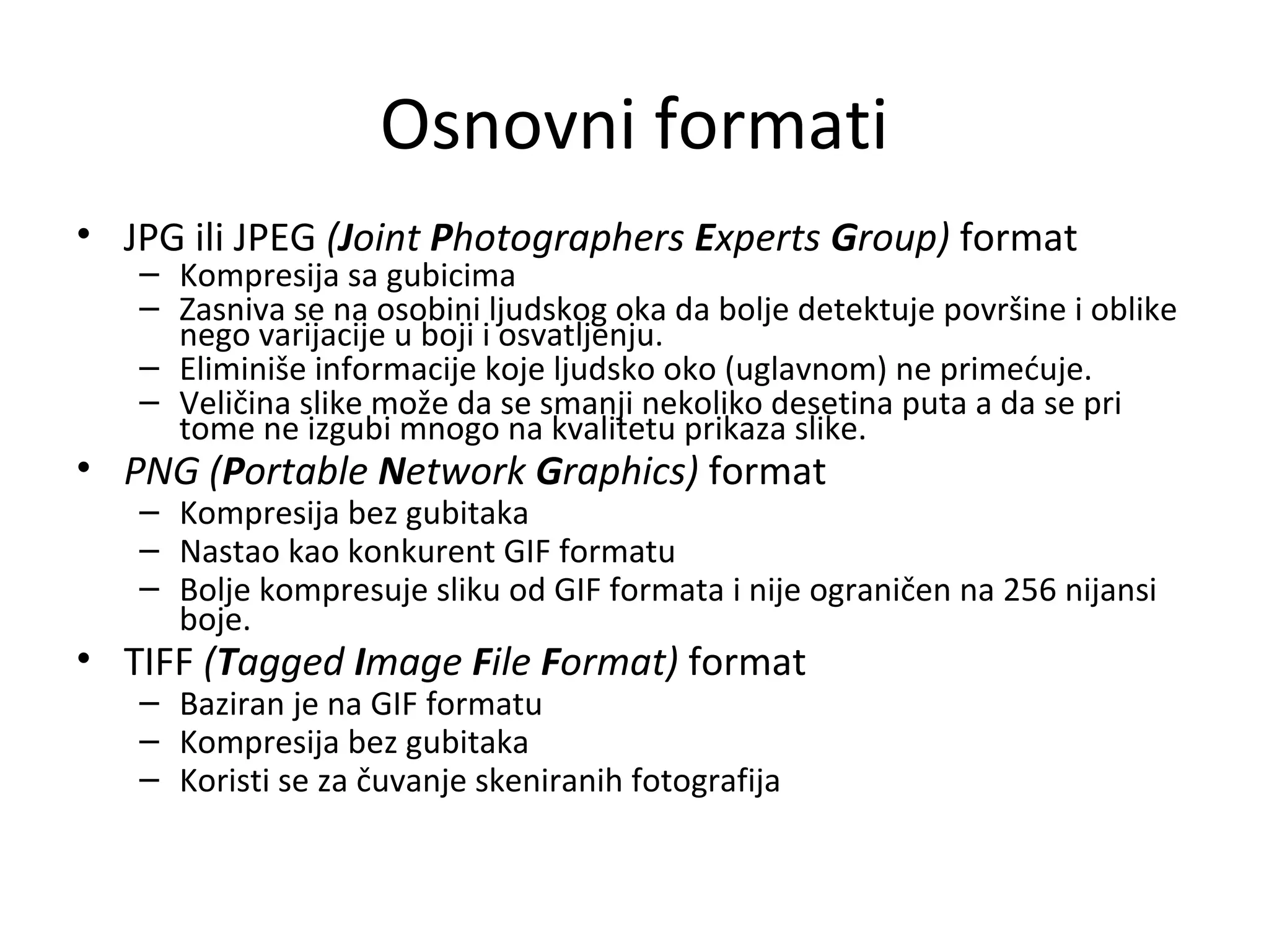 Računarska grafika i multimedija uvod | PPT