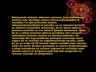 Računarski sistemi | PPT