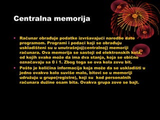 Računarski sistemi | PPT